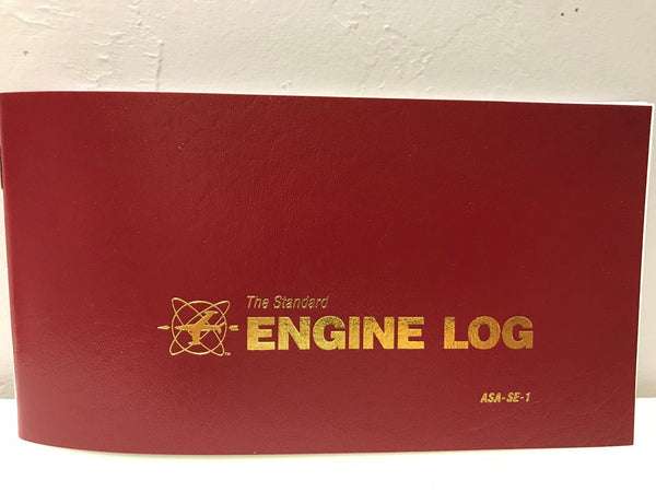 ASA, Aircraft Engine Logbook, Softcover (Burgundy) p/n ASA-SE-1 – World ...