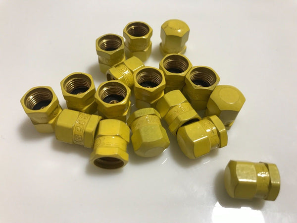 WPS, 4 ea. Aircraft Schrader Valve Caps for Tires, Accumulators, etc ...