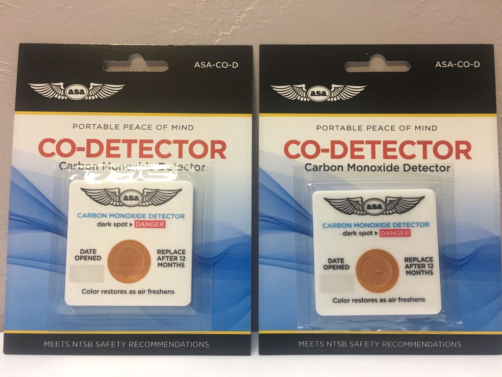 ASA, CO2 Carbon Monoxide Detectors, 2 Pack, p/n ASA-COD – World Pilot ...