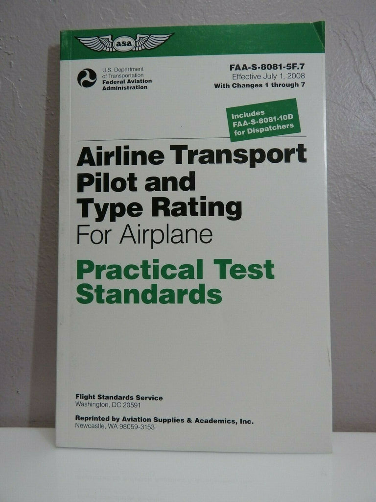 ASA, Practical Test Standards (PTS) for Airline Transport Pilot (ATP ...