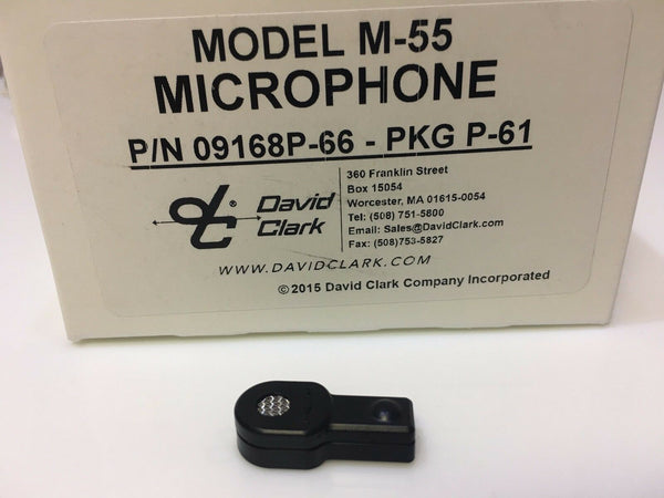 David Clark, M-55 Microphone for DC-PRO-X Headsets, p/n 09168P-66 ...